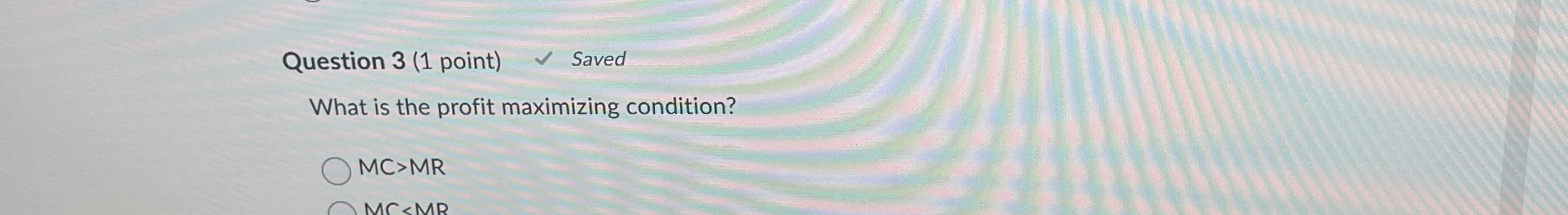 Solved Question 3 (1 ﻿point)SavedWhat is the profit | Chegg.com