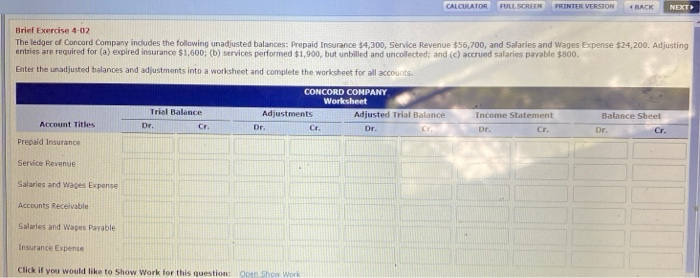 Solved CALCULATOR FULL SCREEN PRINTER VERSION RACK NEXT | Chegg.com