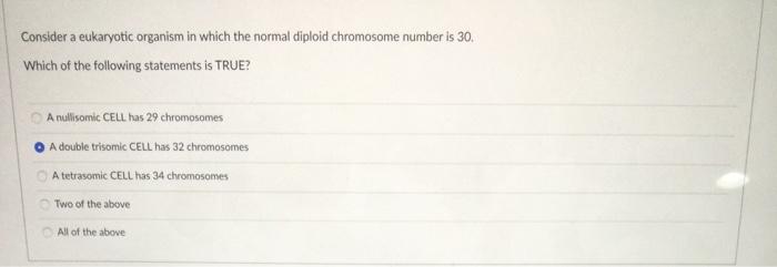 Solved Consider a eukaryotic organism in which the normal | Chegg.com