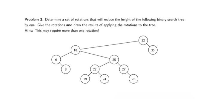 Solved Problem 3. Determine a set of rotations that will | Chegg.com