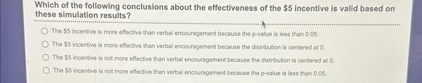 Solved Which of the following conclusions about the | Chegg.com