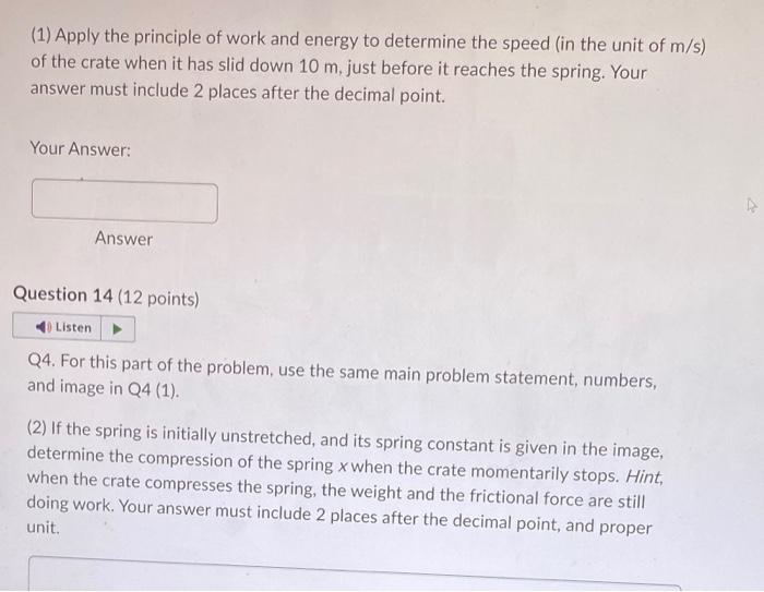 Solved Q4. As shown in the image below, a 112−kg crate | Chegg.com