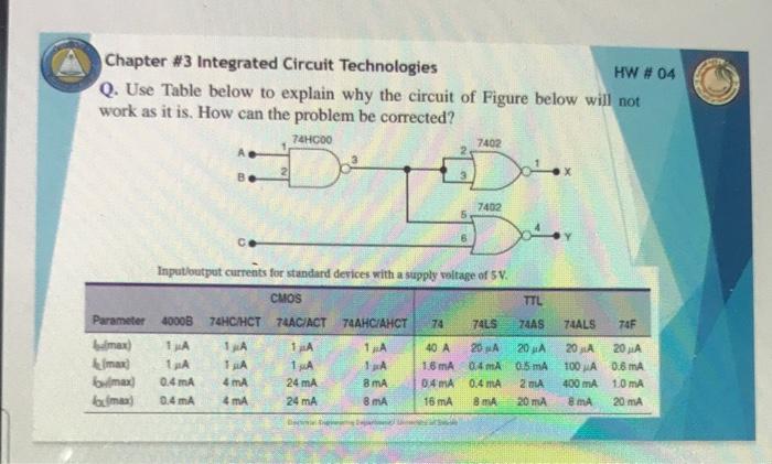 Solved Chapter #3 Integrated Circuit Technologies HW #04 Q. | Chegg.com