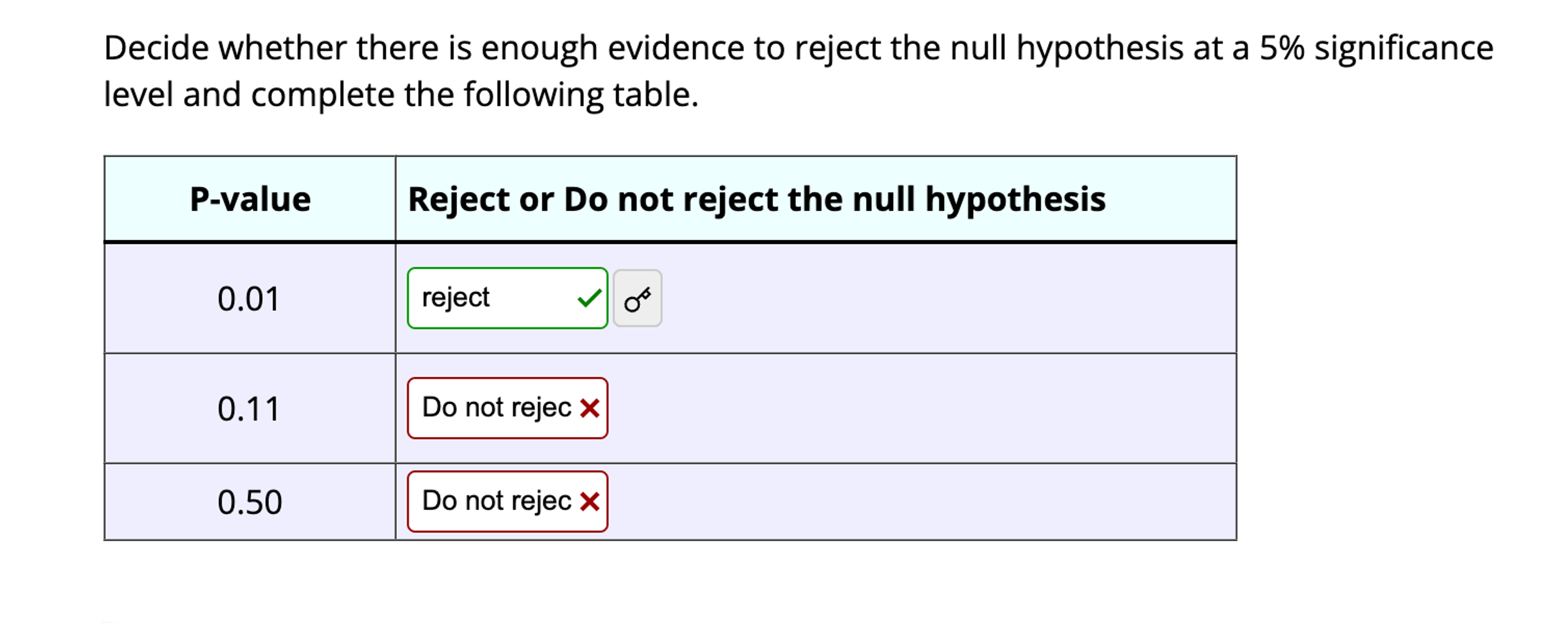 Solved Decide whether there is enough evidence to reject the | Chegg.com