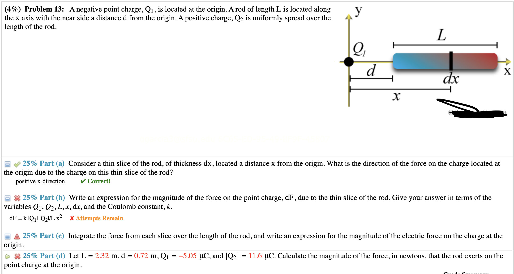 Solved Need help please. 25%25% ﻿Part (b) ﻿Write an | Chegg.com