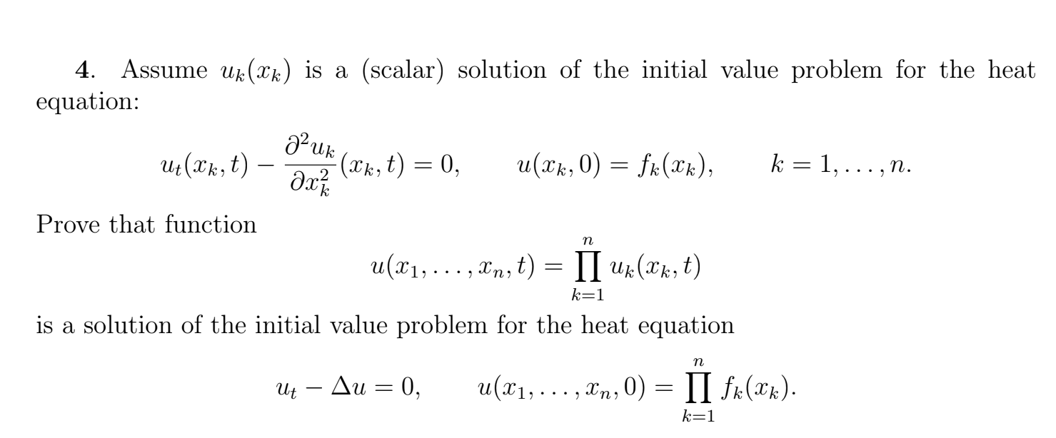 Solved Assume uk(xk) ﻿is a (scalar) ﻿solution of the initial | Chegg.com
