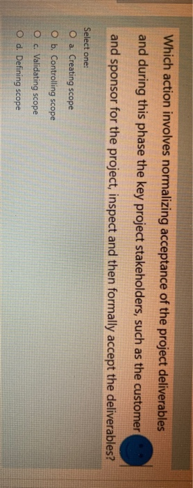 Solved Which action involves normalizing acceptance of the | Chegg.com