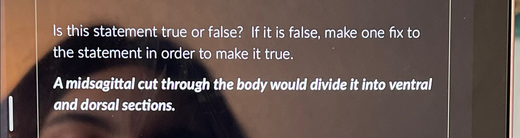 Solved Is this statement true or false? If it is false, make | Chegg.com
