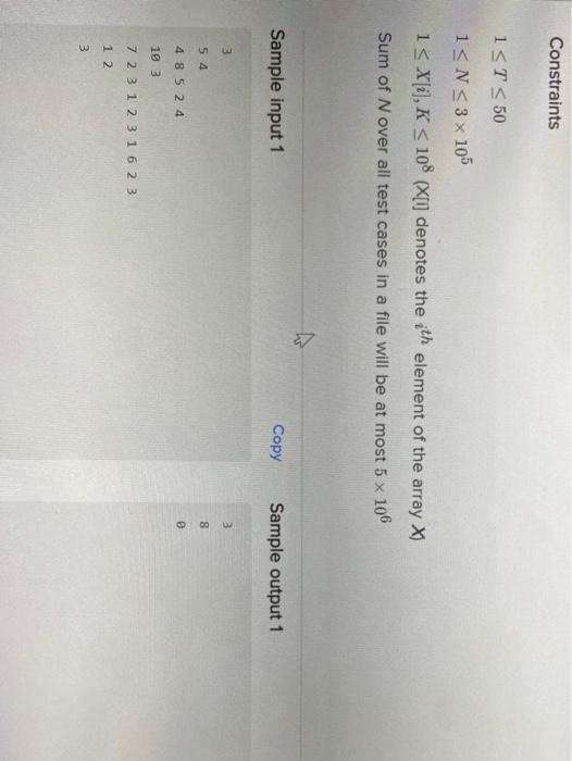 Solved Sum of sub-arrays An array X consists of N elements. | Chegg.com