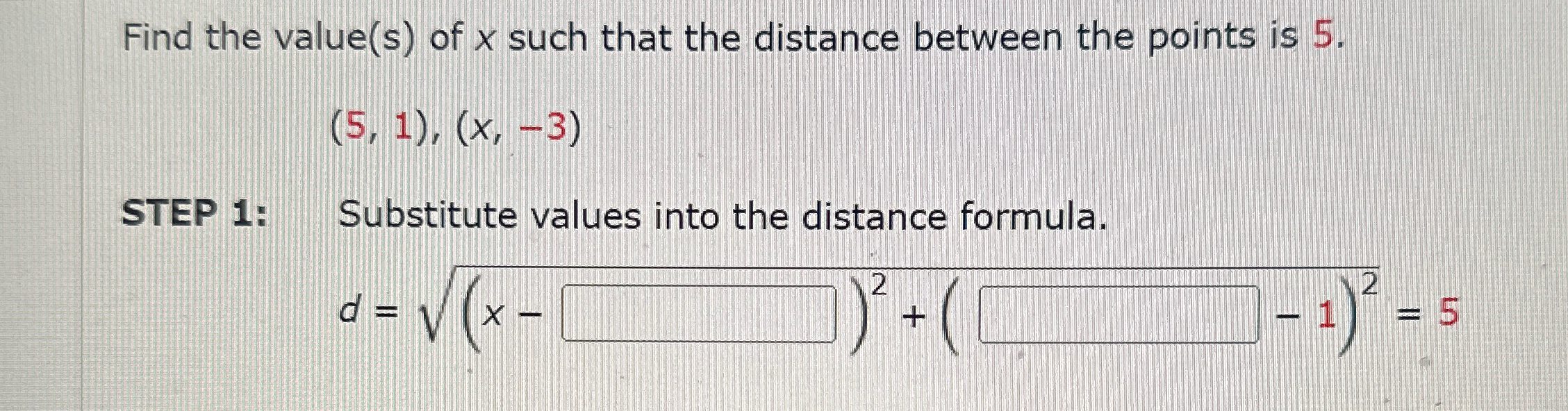 Solved Steps for Find the value (s) ﻿of x ﻿such that the | Chegg.com