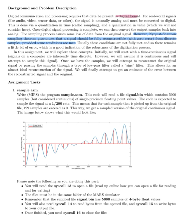 Background and Problem DescriptionDigital | Chegg.com