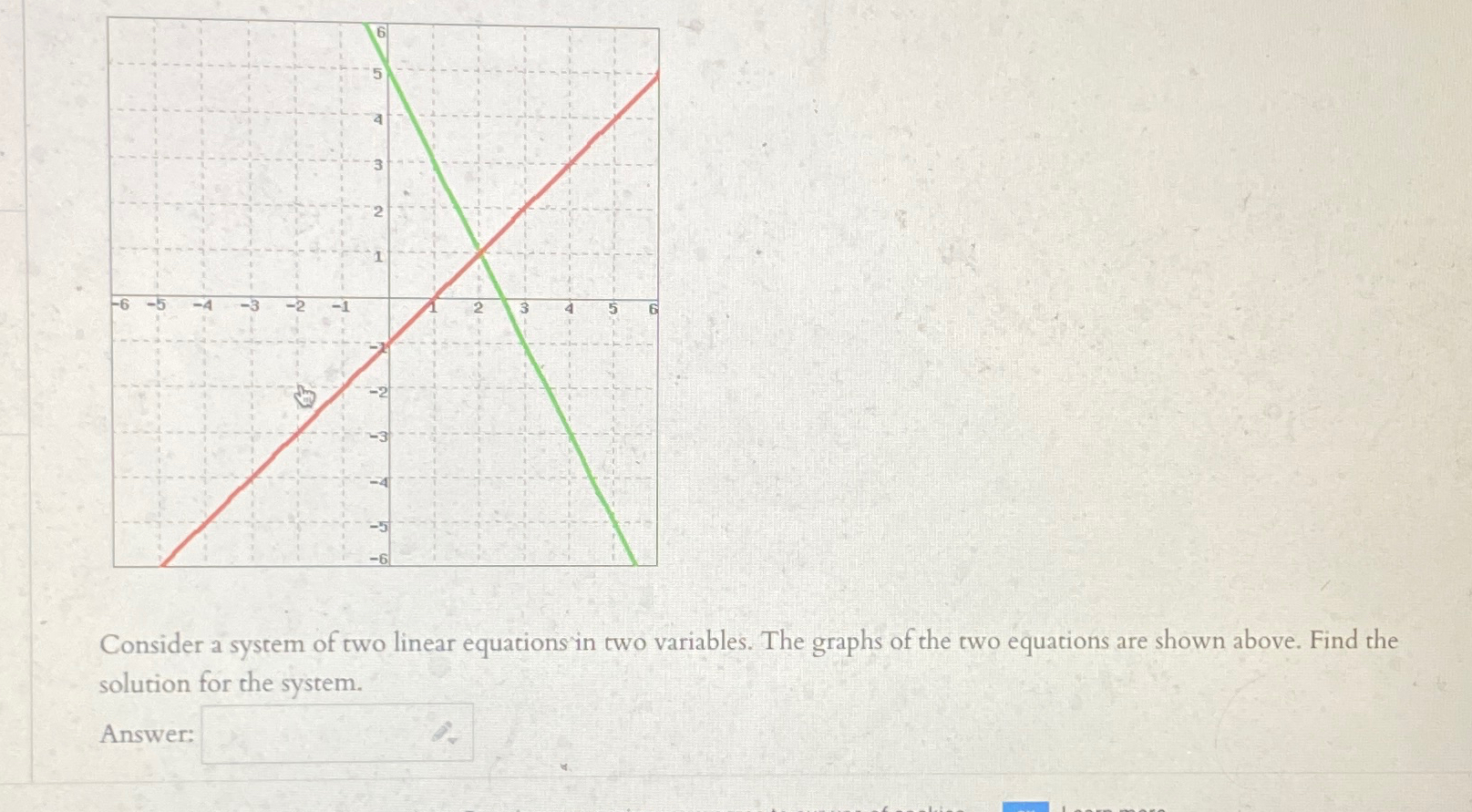 Solved Consider a system of two linear equations in two | Chegg.com