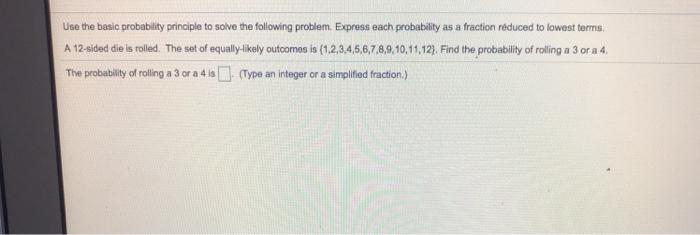 Solved Use the basic probability principle to solve the | Chegg.com