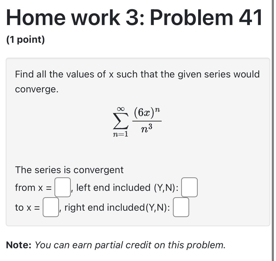 Solved Home work 3: Problem 41(1 ﻿point)Find all the values | Chegg.com