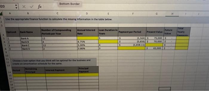 Solved need help with highlighted parts in first table and i | Chegg.com