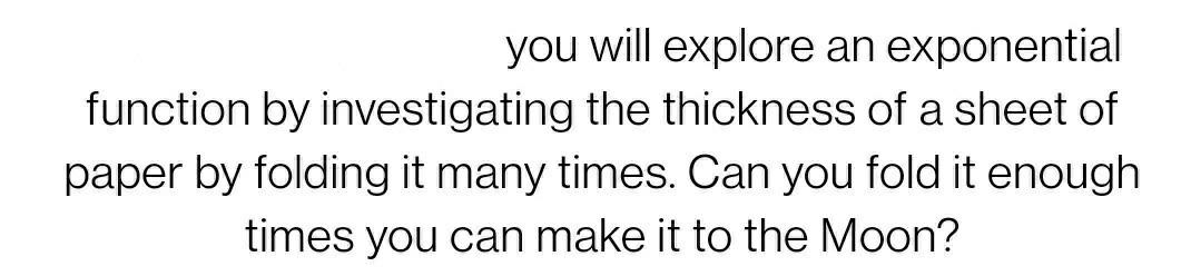 Solved you will explore an exponential function by | Chegg.com