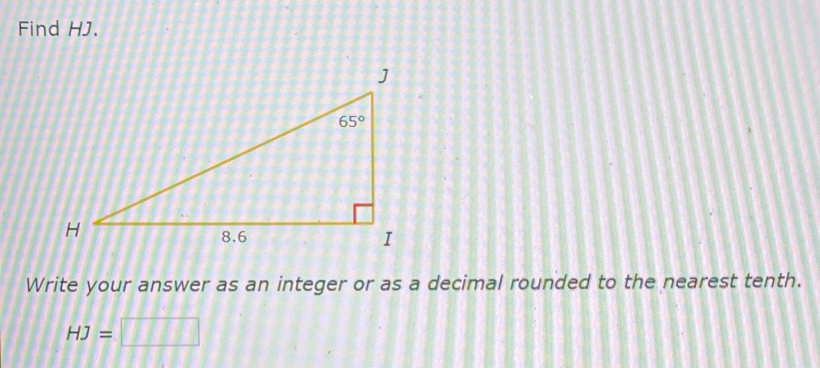 Solved Find HJ.Write your answer as an integer or as a | Chegg.com