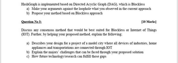 Solved HashGraph is implemented based on Directed Acyclic | Chegg.com