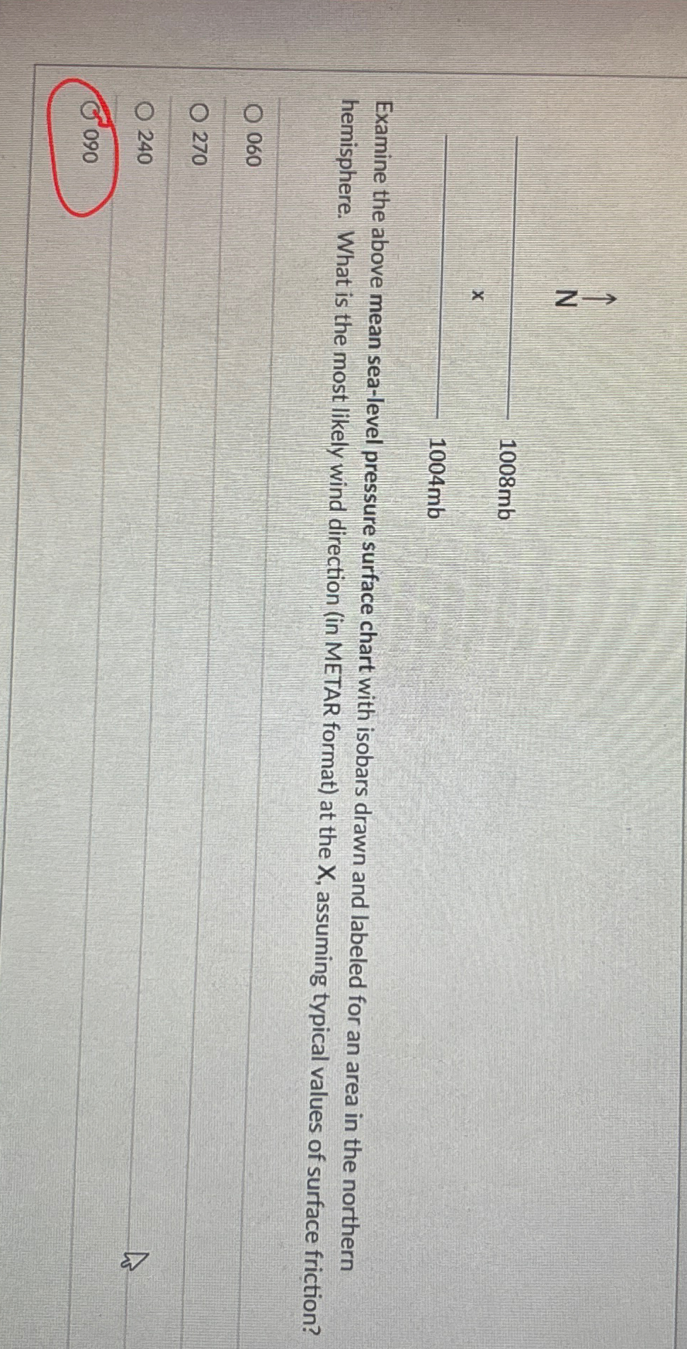 Solved 1008mb1004mbExamine the above mean sea-level pressure | Chegg.com