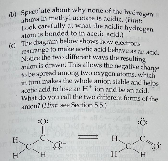 Solved 8.63 The compound CH3COOCH3 (methyl acetate) is not | Chegg.com
