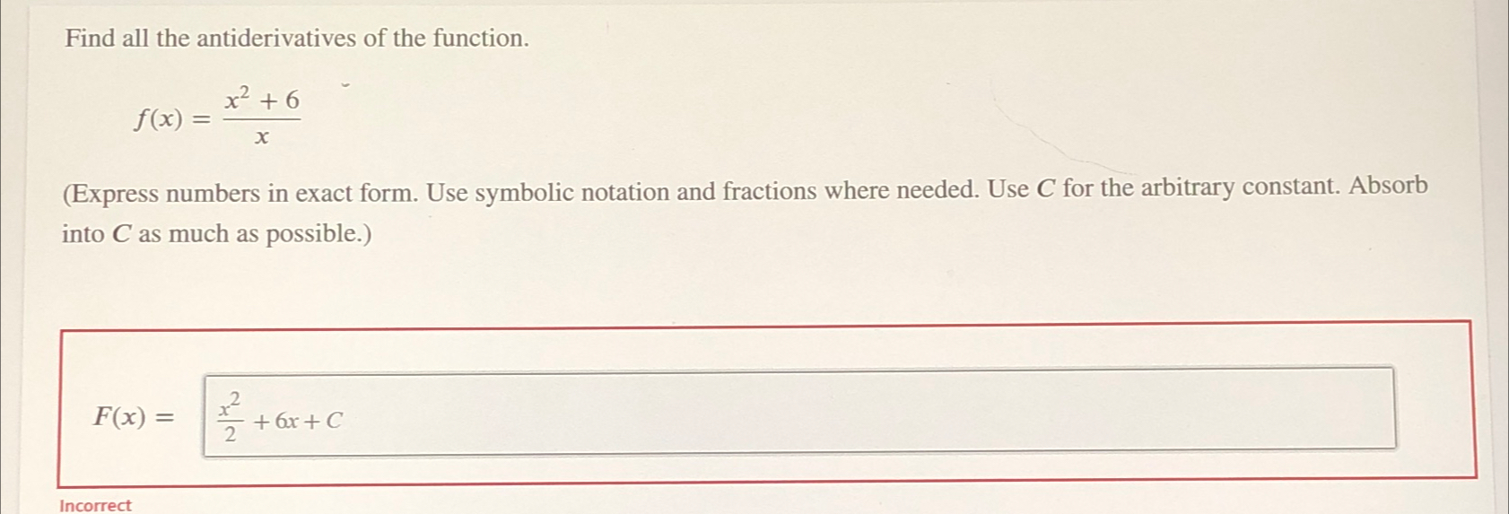 Solved Find all the antiderivatives of the | Chegg.com