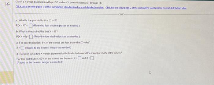 Solved Cumulative standardized normal distribution table, | Chegg.com