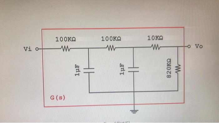 Solved find the transfer function of the circuit | Chegg.com