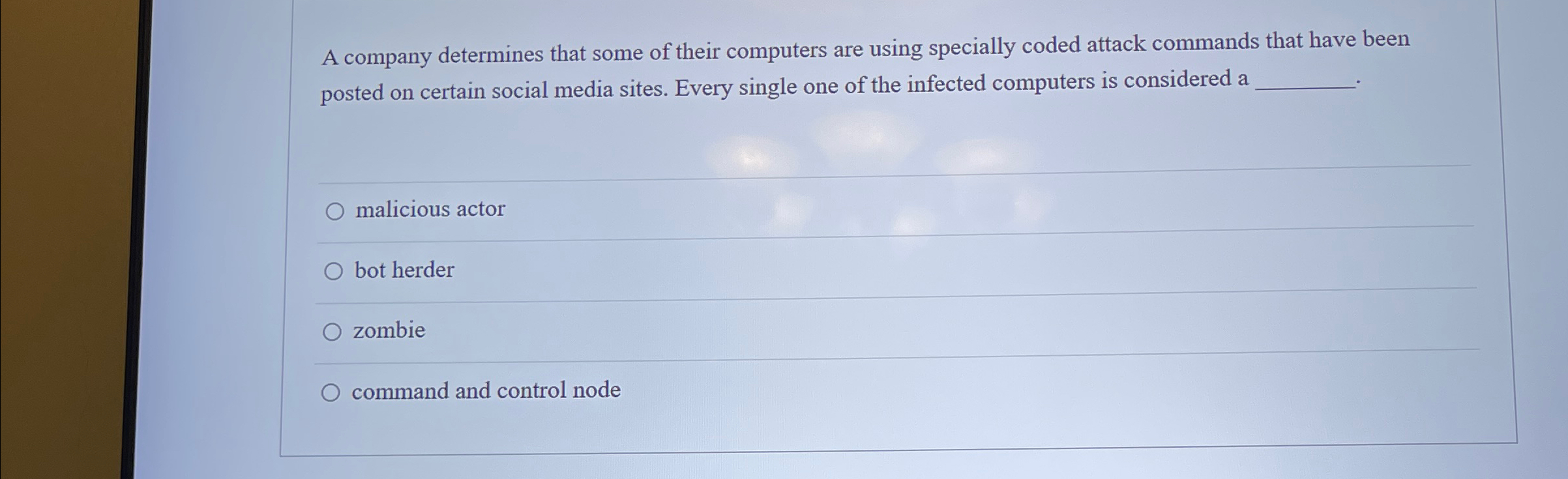 Solved A company determines that some of their computers are | Chegg.com
