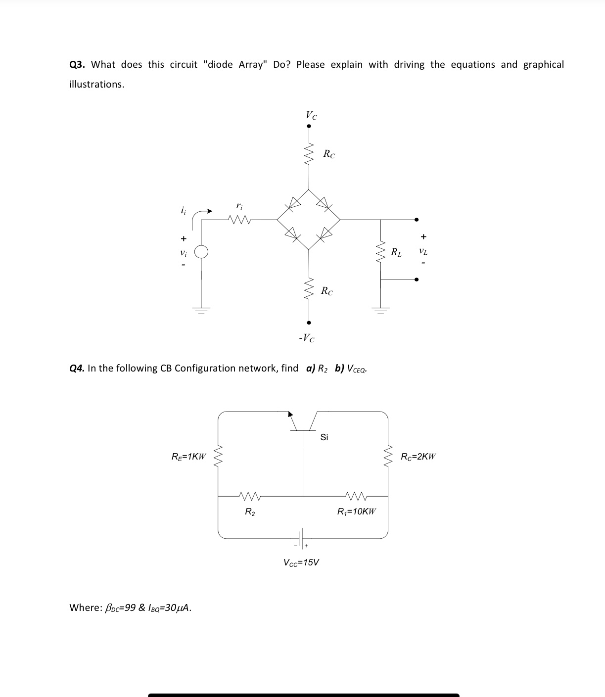 Solved Q3. ﻿What does this circuit "diode Array" Do? ﻿Please | Chegg.com