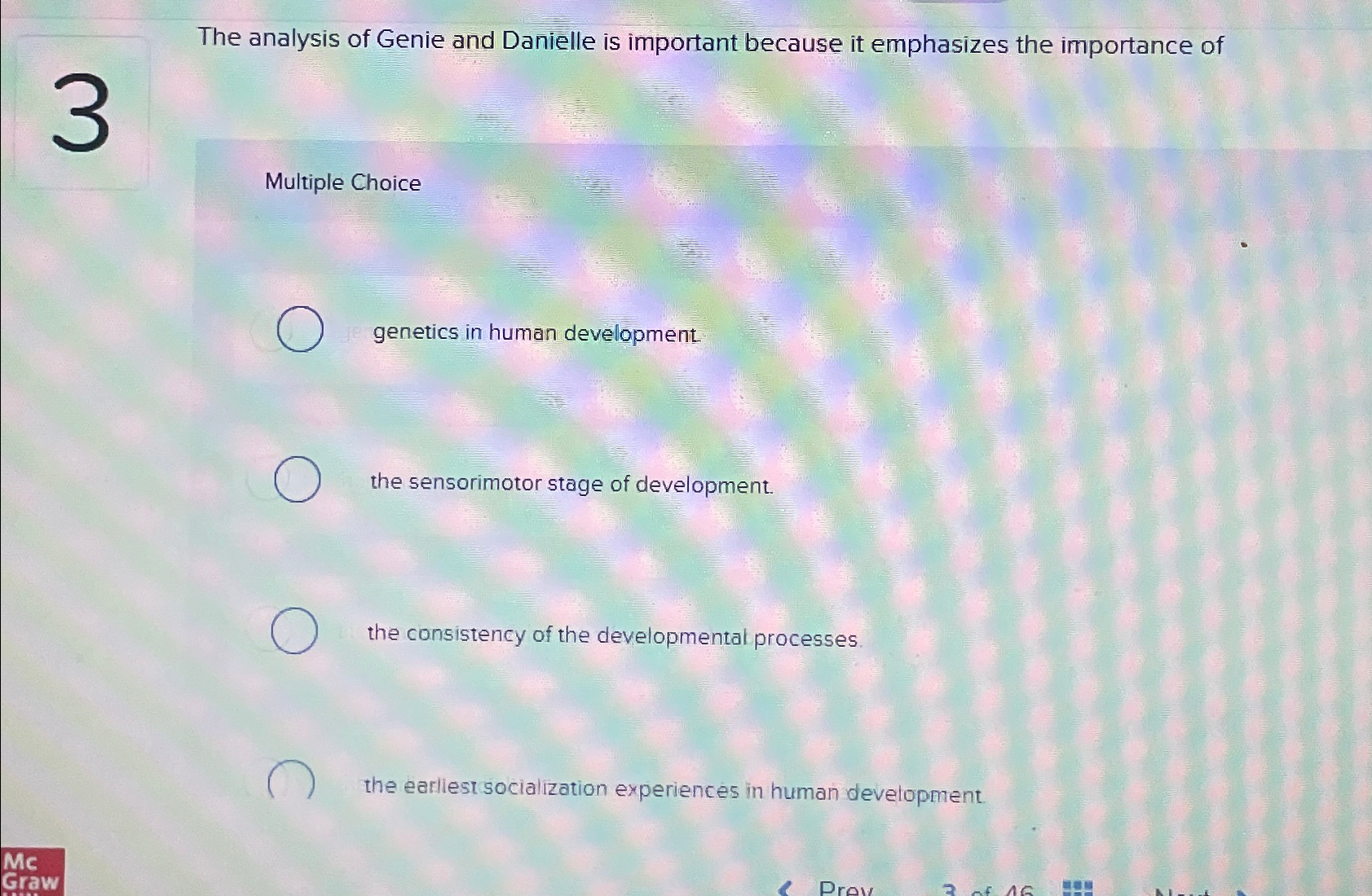 Solved The analysis of Genie and Danielle is important | Chegg.com