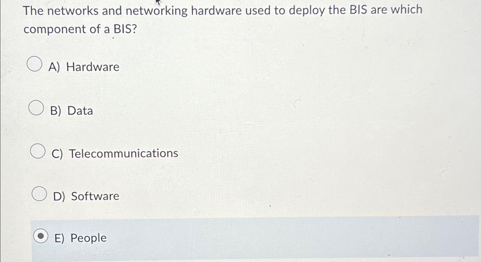 Solved The networks and networking hardware used to deploy | Chegg.com