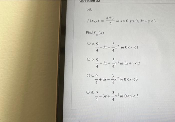 Solved Let, f(x,y)=2x+y in x>0,y>0,3x+y