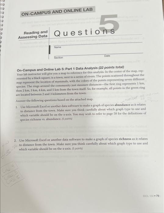 ON-CAMPUS AND ONLINE LAB On-Campus and Online Lab 5: | Chegg.com