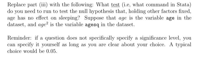 Solved Using the data in SLEEP75.RAW (see also Problem), we | Chegg.com