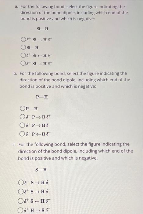 Solved a. For the following bond, select the figure | Chegg.com