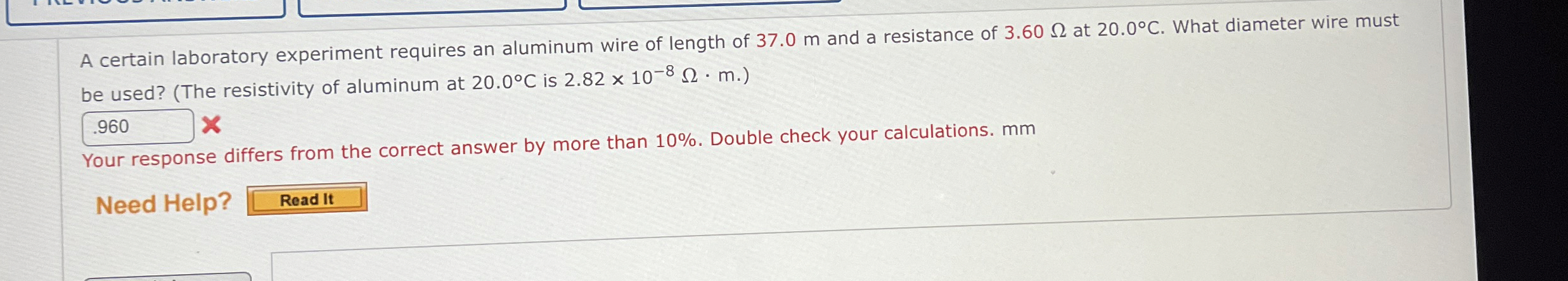 Solved A certain laboratory experiment requires an aluminum | Chegg.com