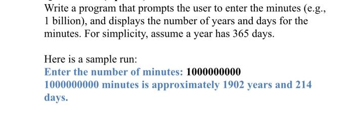 Solved Write a program that prompts the user to enter the | Chegg.com