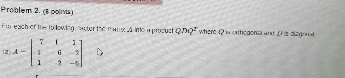Solved Problem 2. (8 ﻿points)For each of the following, | Chegg.com