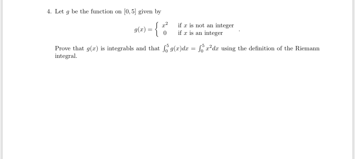 Solved Real Analysis, Prove by using partitions( ﻿lower and | Chegg.com