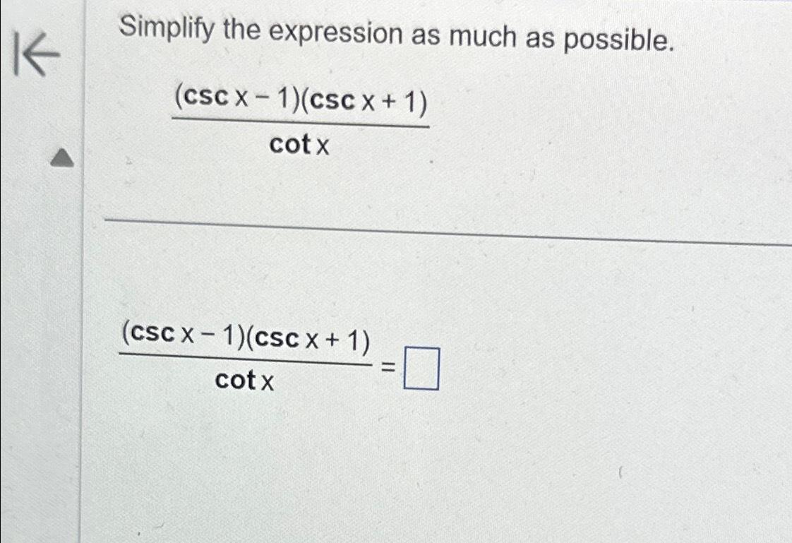 Solved Simplify the expression as much as | Chegg.com