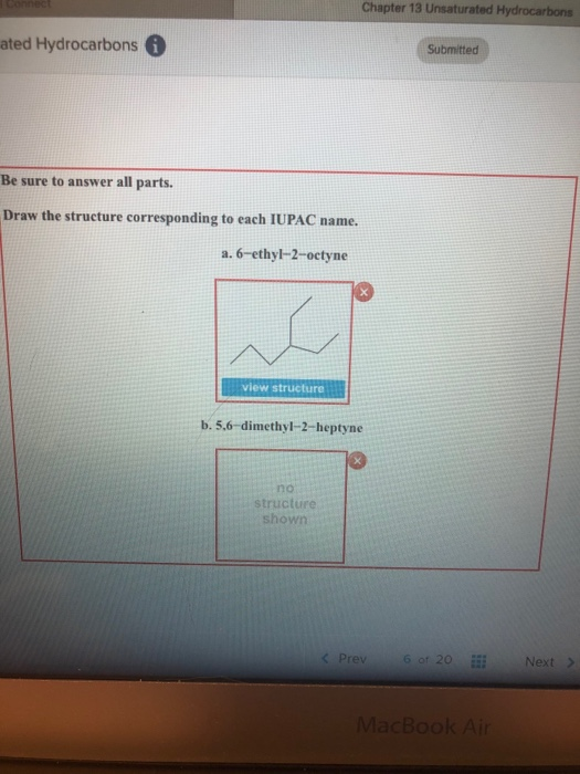 Solved Connect Chapter 13 Unsaturated Hydrocarbons ated | Chegg.com