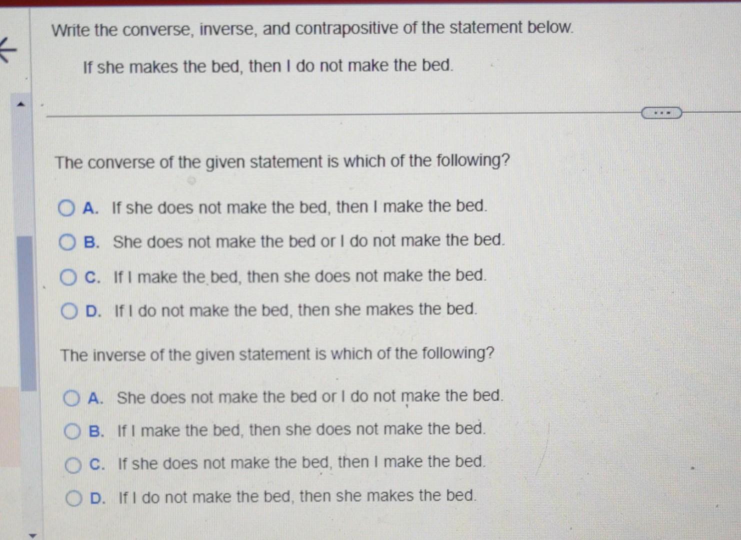 Solved Write the converse, inverse, and contrapositive of | Chegg.com