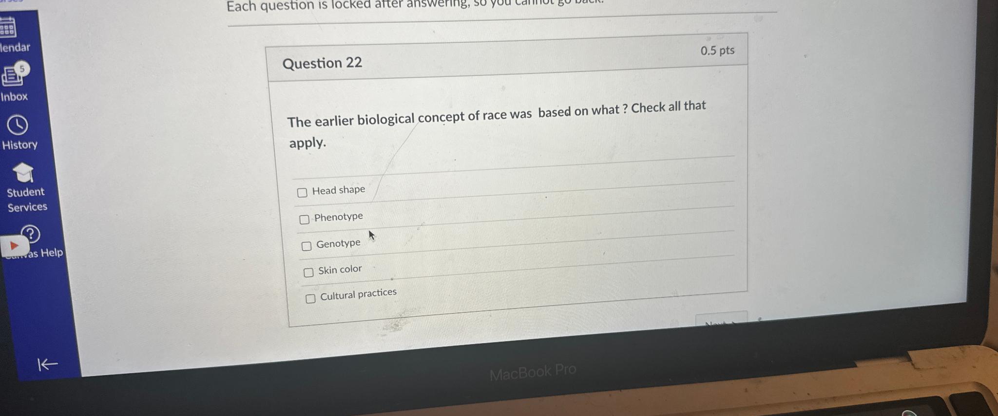 Solved Question 22The earlier biological concept of race was | Chegg.com