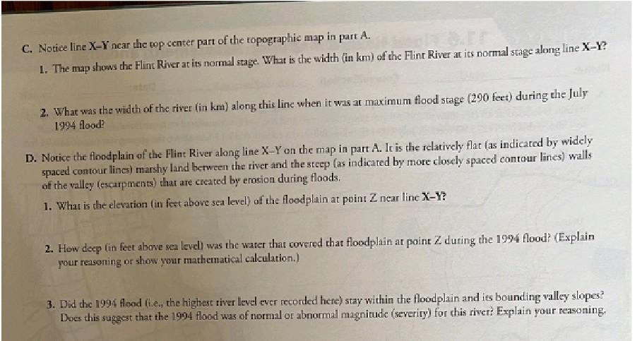 Solved A. On the Montezuma, Georgia topographic map below, | Chegg.com