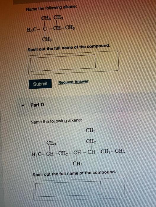Solved Part A Name the following alkane: CH3 HC-0-CH2-CH3 | Chegg.com
