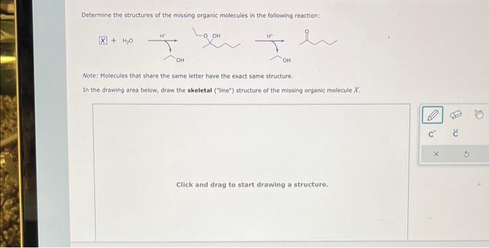 Solved Determine The Structures Of The Missing Organic