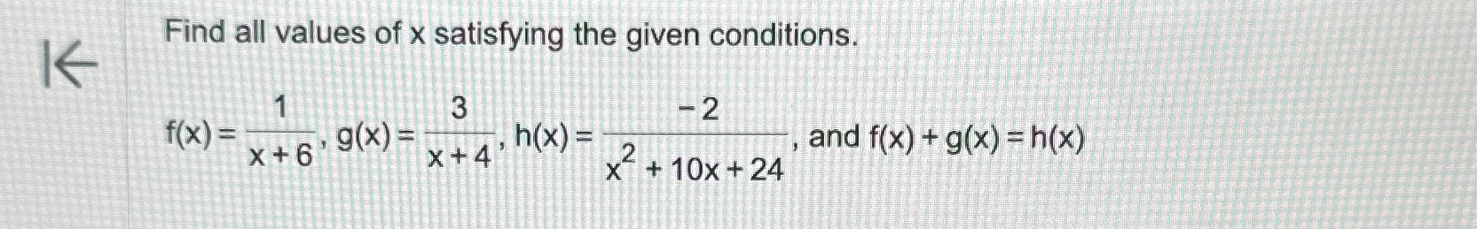 Solved Find all values of x ﻿satisfying the given | Chegg.com