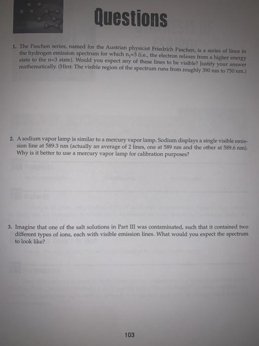 Solved EXERCISE 3 NAME LAB SECTION DATE Questions 1. The | Chegg.com