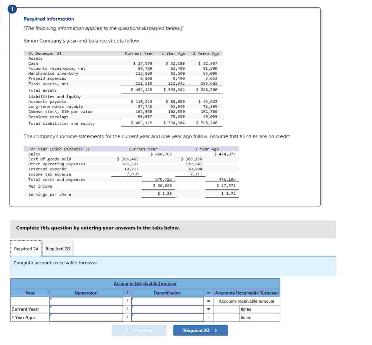 Solved Required information[The ﻿following information | Chegg.com