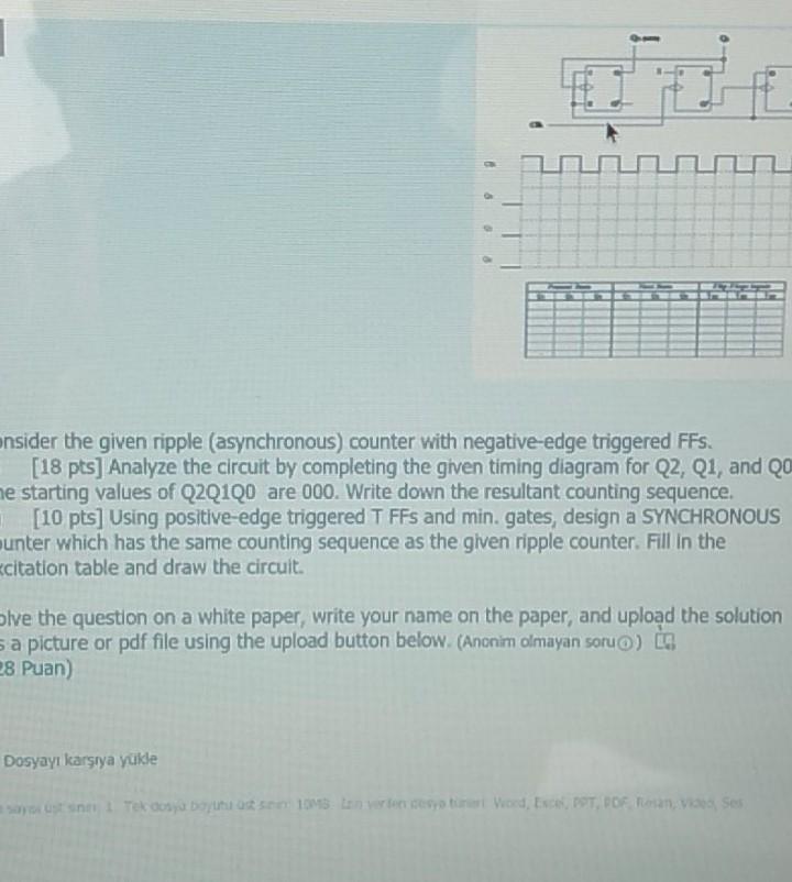 Solved i insider the given ripple (asynchronous) counter | Chegg.com